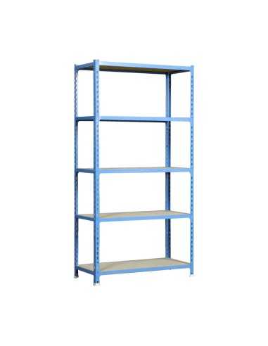 Estantería SIMONRACK MADERCLICK MEGAPLUS 5/300 AZUL/MADERA 2000x1200x300